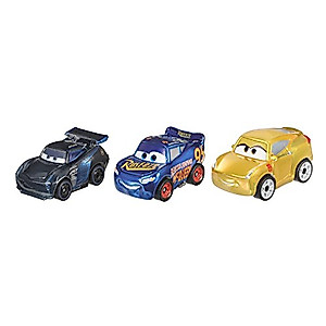Disney Cars Toys Mini Racers Metal Vehicles, 3 Pack