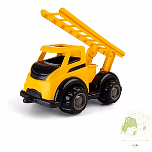 VIKINGTOYS Viking Toys Mighty Construction Fire Truck - Heavy-Duty Toy Emergency Vehicle | Durable, Non-Toxic, Dishwasher-Safe | for Kids Ages 1-5 Years