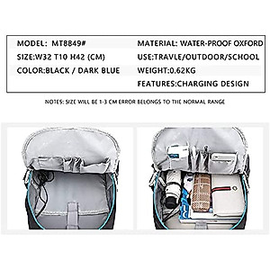 jupkem Stranger Hawkins Middle School AV Club College USB Charging Backpack Laptop Bag Travel Bookbag Over 6 Years Old