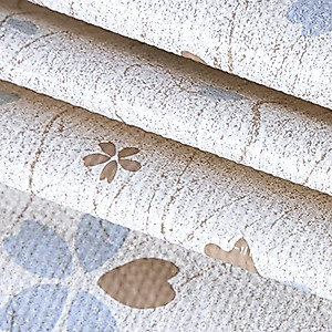 RAY STAR 18X96 Inch Shelf Liner for Kitchen Cabinets, Non-Adhesive Cabinet Liner Washable, PVC Drawer Liner for Dresser Non-Slip Bathroom (Floral)(1 Roll)