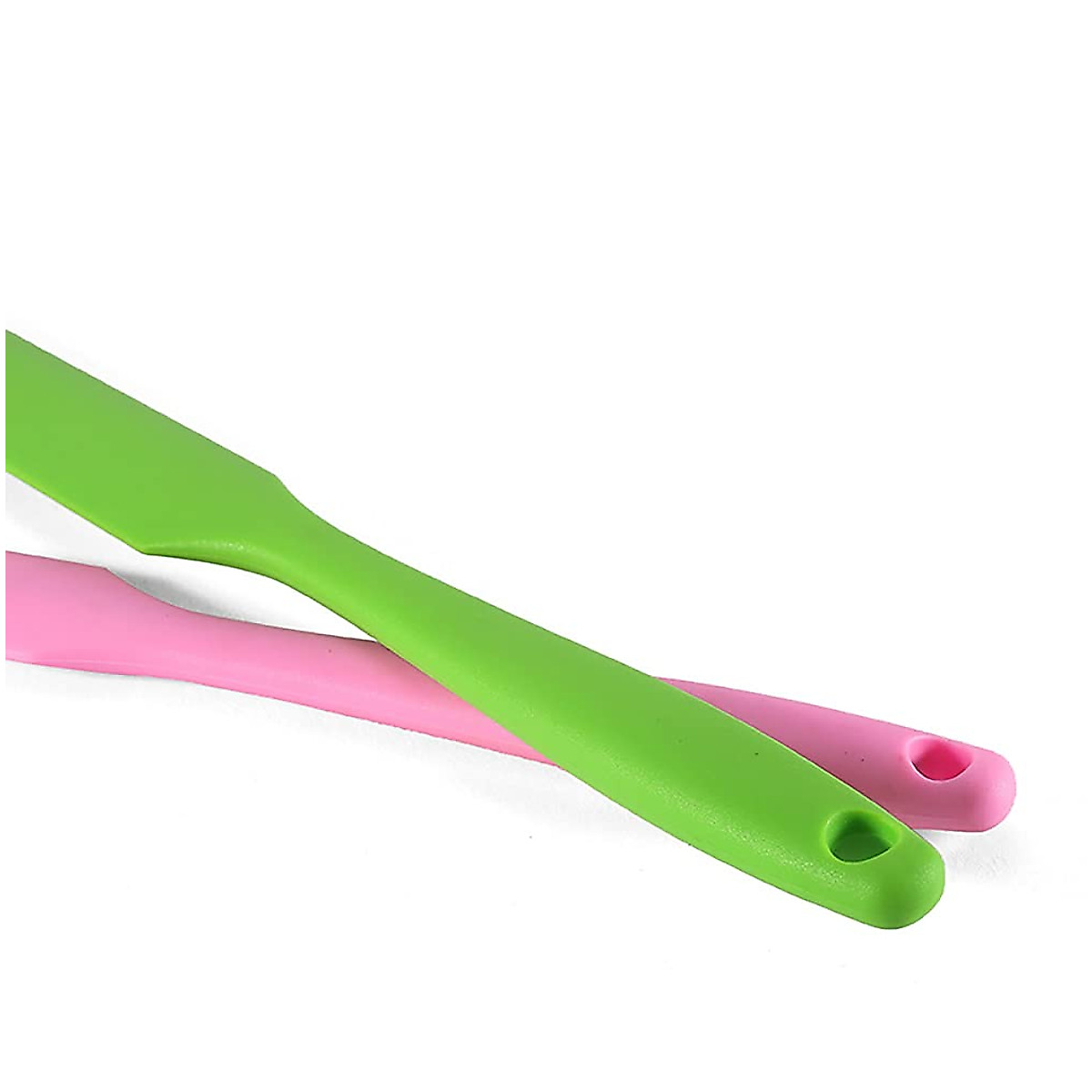 Small Silicone Spatulas Bulk for Kitchen, Baking, Cake Icing, Resin Craft(set of 6), Mini Silicon Scraper Tool, Jar Spatula with Long Handle Heat Resistant, Waxing Sticks Large with Slant for Hard Wax