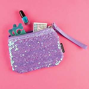 Style.Lab by Fashion Angels Magic Sequin Wristlet - Periwinkle/Seafoam