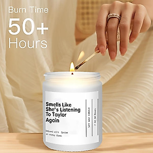 Music Lover Scented Candle with Lavender Scent -Merch Gifts for Party Decorations, Handcrafted, Long-Lasting Candle for Mother's Day Nurse Graduation Christmas Gift