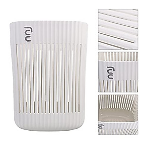 DOITOOL Bathroom Baskets Large Waste Paper Basket Bin Modern Style Rubbish Bin Garbage Storage Container Recycling Can for Bathroom Bedroom Home Office Dorm College 16L Garbage Container