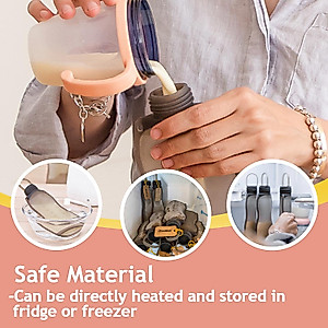 haakaa Breastmilk Storage Bags, Silicone Breast Milk Freezer Storage Bags for Breastfeeding, Breast Feeding Essential for The Pump, 1 Pack