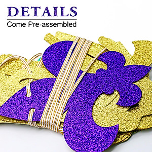 Beignets & Babes Banner, Nola Bachelorette Party Decorations, New Orleans Bachelorette Decorations, Pre-Strung Supplies for Beignets and Besties, Bridal Showers, Gold Glitter