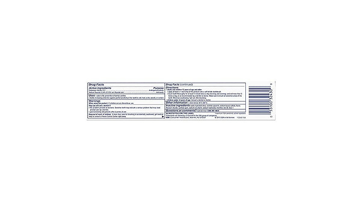 Aquafresh Sensitive Toothpaste - Maximum Strength 5.6 Oz