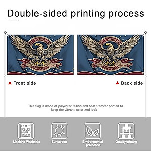 Custom Flag 3 x 5 Ft Personalized Flags Add Your Own Photo Print Text Double Sided for Outside Room Decor