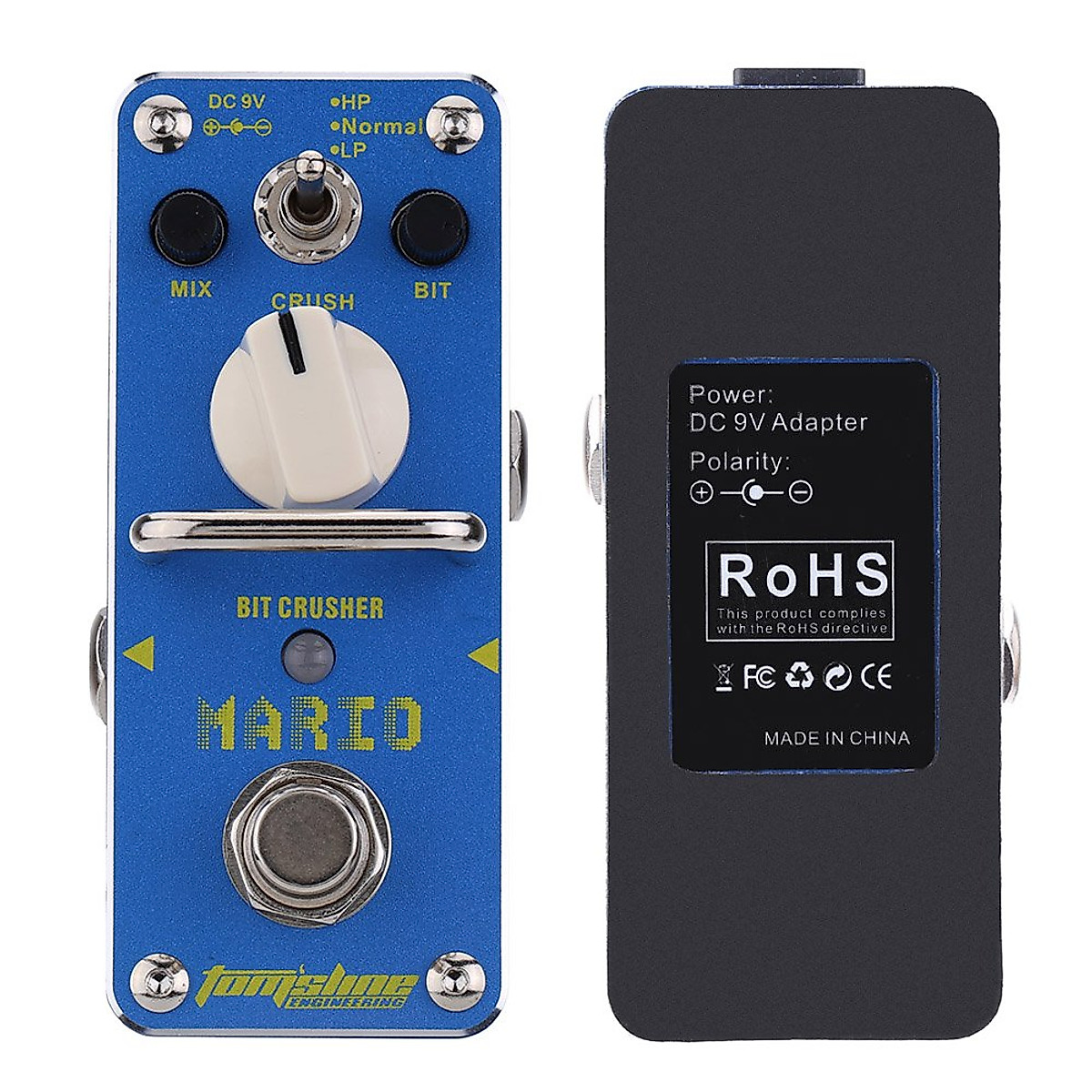 AMO-3 Mario Bit Crusher Electric Guitar Effect Pedal Mini Single Effect with True Bypass