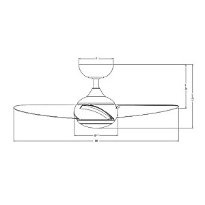 Loft Indoor and Outdoor 3-Blade Smart Ceiling Fan 38in Matte White with 3000K LED Light Kit and Remote Control works with Alexa and iOS or Android App