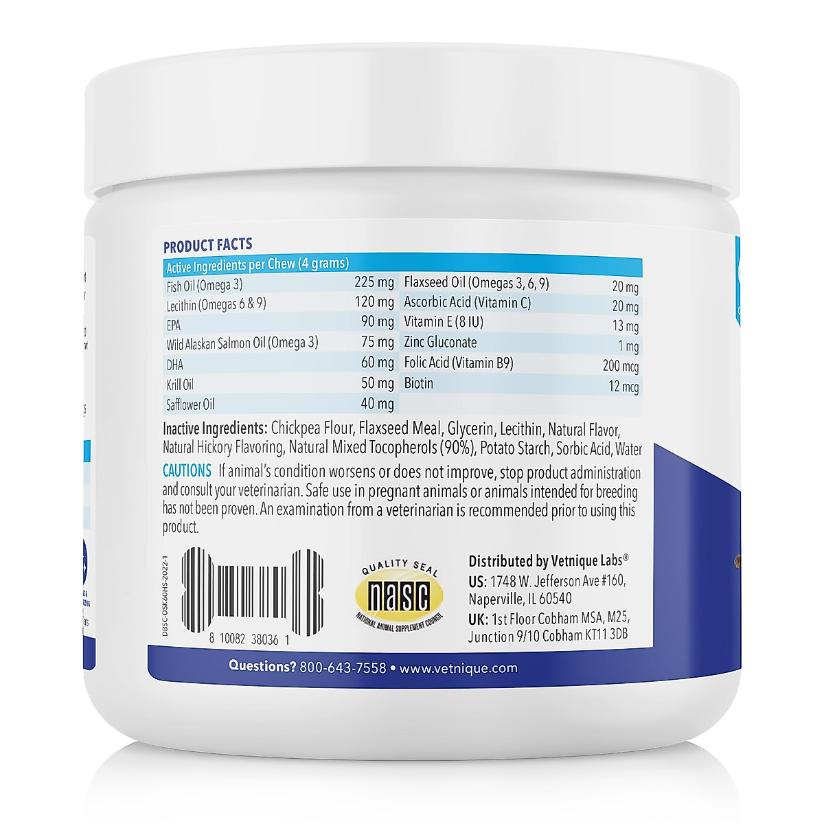 Glandex Anal Gland Hygienic Pet Wipes (75 Ct) and Dermabliss Omega Skin & Coat Chews (60 Ct) Bundle Dog Cleaning Wipes with Fresh Scent for Anal Glands, Skin and Coat Supplements for Dogs