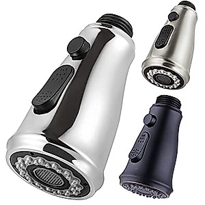 LikeHome Pull Out Spray Head for Pull Down Kitchen Faucet 3 Function Replacement Part for Pull Down Sink in Chrome Finish