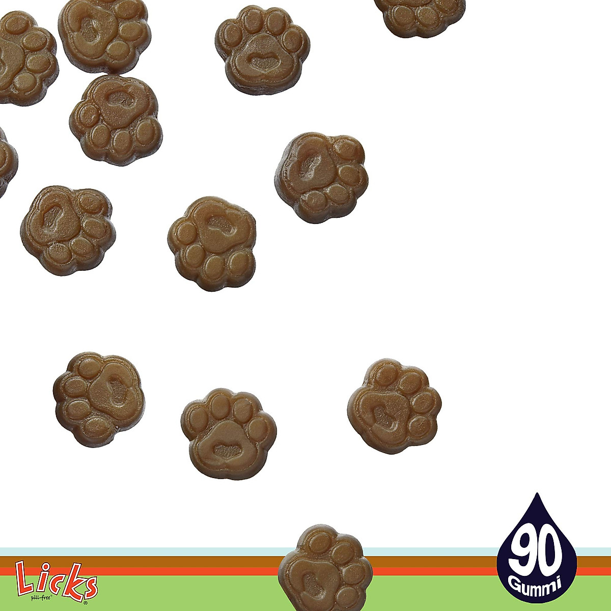 Licks Pill-Free Dog Calming Gummies - Zen Calming Aid Supplements for Aggressive Behavior & Nervousness - Calming Dog & Puppy Treats for Stress Relief & Dog Health - Dog Gummies - 90 Use