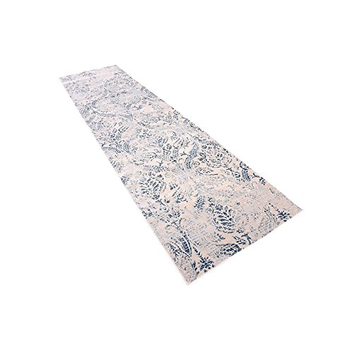 Unique Loom Paris Collection Pastel Tones Traditional Distressed Blue Runner Rug (2' 7 x 10' 0)
