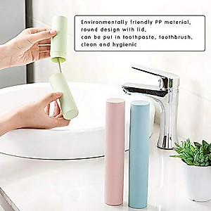 Toothbrush Case Holder Travel Plastic Slim Lightweight Tooth Brush Cup for Business Trip Outdoor Camping