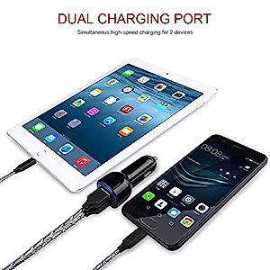 Short Micro USB Cable 2-Pack, 1.6+3FT Phone Charger Power Cords Android Fast Charging Cables Compatible with Samsung Galaxy J7 S6 S7 Edge J3,Note 3 4 5,Tablet S2 S4, LG Stylo 2/3 Plus