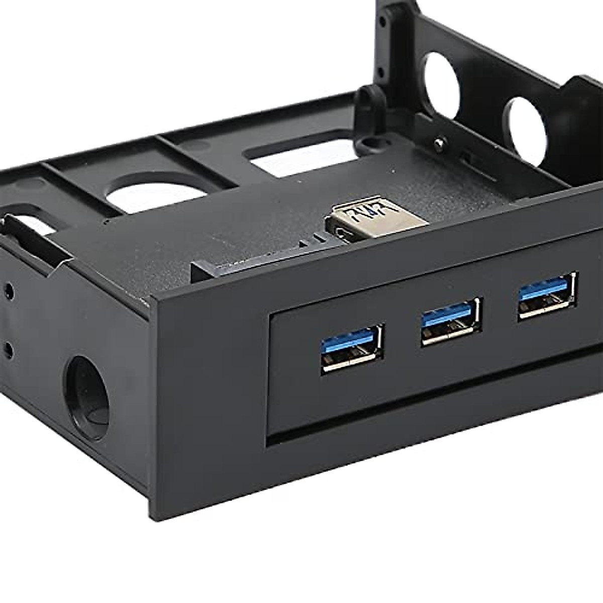 Shanrya USB Front Panel Adapter, 3.5in 5.25in USB1.1 USB2.0 Hot Swap PC Expansion Board Internal USB Hub for Home for School for Office