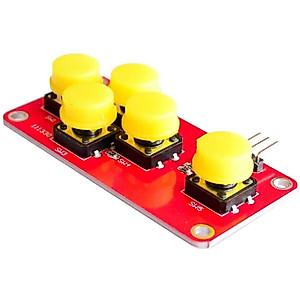 ZYM119 AD Keyboard Simulate Five Key Module Analog Button for Sensor Expansion Board Circuit Board