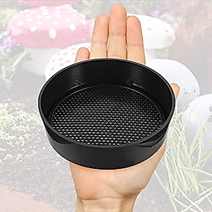 2 garden soil sifter Sets Garden Riddle Sieve Mesh Garden Mini Metal Stackable Sifting Pan Soil Sand Sieve Gardening Tool Riddle Soil Sieve Set Garden Soil classifier sifting pan Supplies soil sieve