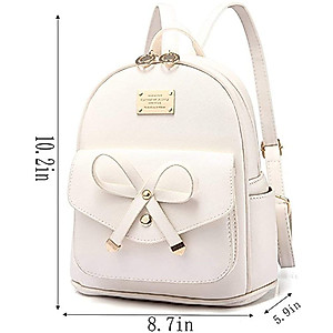 Socute Women Girls Cute Mini Leather Backpacks Fashion Small Daypacks Purses Shoulder Bag Royal Blue