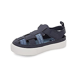 OshKosh B'Gosh Boy's Cilan Sandal, Navy, 9 Toddler