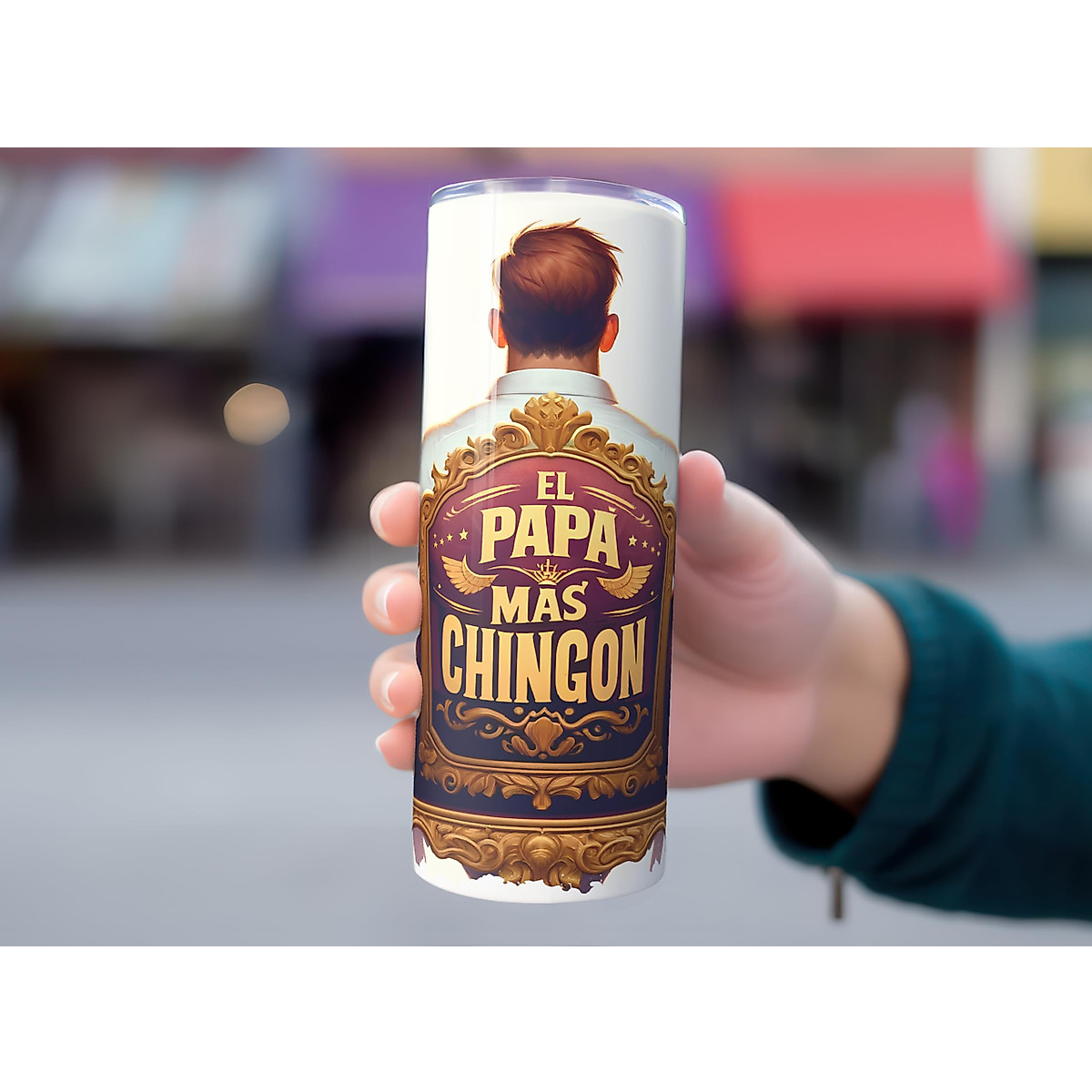 Casitika Regalos Para Papa. El Papa Mas Chingon 20 Oz Tumbler. Idea De Regalo Para Padre De Feliz Cumpleaños. Detalles De El Día Del Padre For Mexican Spanish Dad. (Chingon)