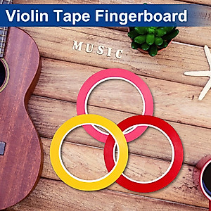 Violin Tape Fingerboard,8 Rolls Violin Finger Guide Stickers,216FT Cello Fingering Tape for Beginners Fretboard Note Positions