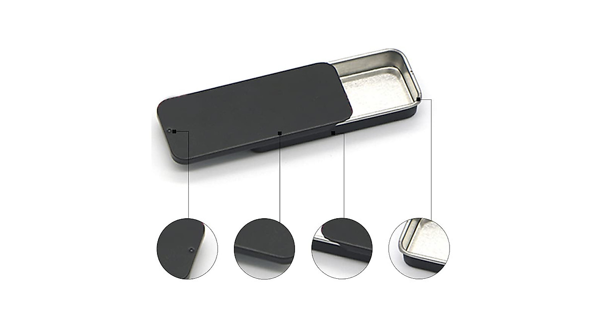 Mini Metal Tin Containers 3-Pack | Durable Travel & Craft Storage