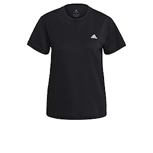 adidas womens Small Logo Tee Black/White 1X
