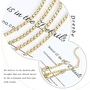 Dresbe Boho Layered Shoulder Chain Gold Rhinestone Body Chains Party Body Jewelry Accessories for Women and Girls