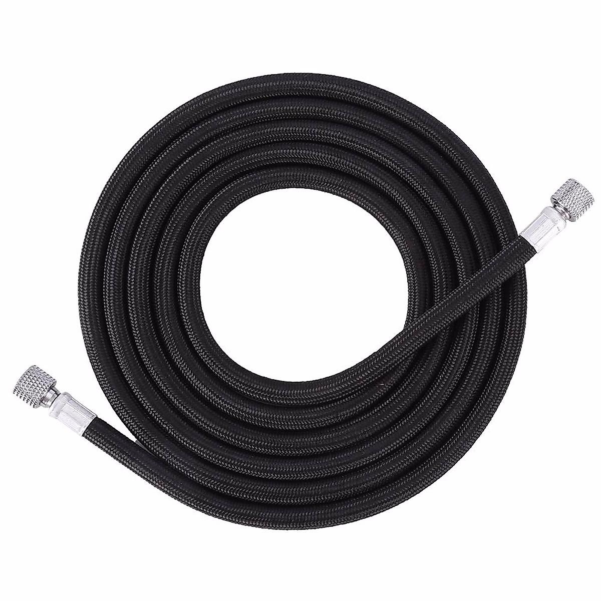 Shexton EVA Braided Airbrush Hose, 5.9ft, 1/8"-1/4" Adapters, BSP Fittings for Air Compressor Connection