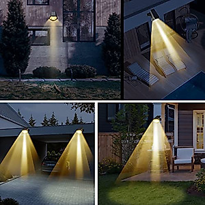 ENTOVE Solar Motion Lights Outdoor, Solar Motion Sensor Security Lights IP 67 Waterproof Solar Powered Lights 120°Adjustable Security Wall Light for Garden Patio Yard (2Pack)