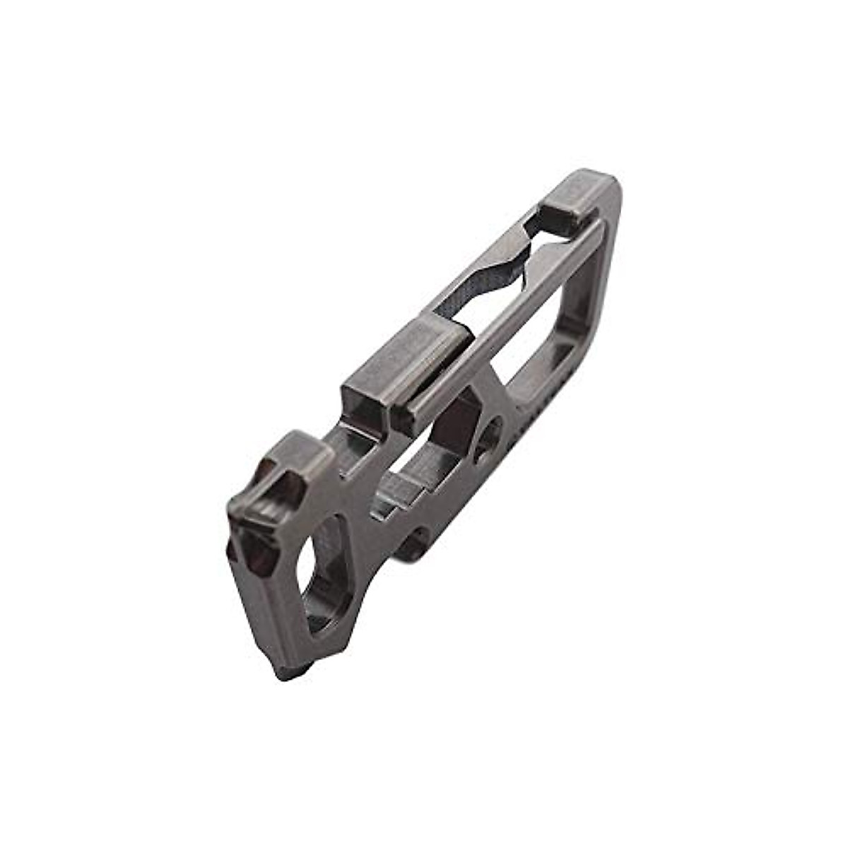 Valtcan Titanium Carabiner Multi Tool Key Chain Holder Glossy Stonewash