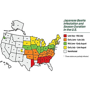 Rescue JBTZ-DB12 One Season Reusable Japanese & Oriental Beetle Traps - Quantity 5