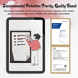 bersem 2 Pack Paperfeel Screen Protector Compatible with iPad Mini 7 2024 (A17 Pro)/iPad Mini 6 2021 (8.3 inch), Matte PET Film for Drawing, Anti-Glare