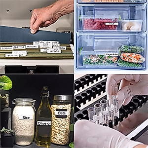 Weemay Compatible Label Tape Replacement for 18mm 0.7 Laminated White TZe-241 TZe241 TZ241 TZ-241 18mm TZ Tape 3/4 Inch Black on White for PTouch PT-D400 PT-D400AD PT-D600 PT-1750 Label Maker, 4P