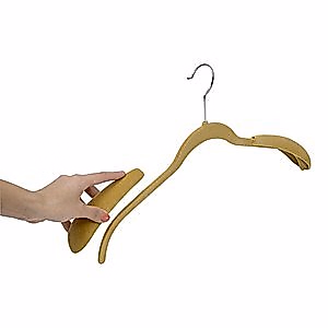 ClosetHangerFactory Slim-Line Set of (6) Shoulder Pads (Black)