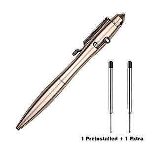 SMOOTHERPRO Practical Bolt Action Pen Multiple Colors Ballpoint Pen with Elegant Shape Color Rose Gold(TP023)