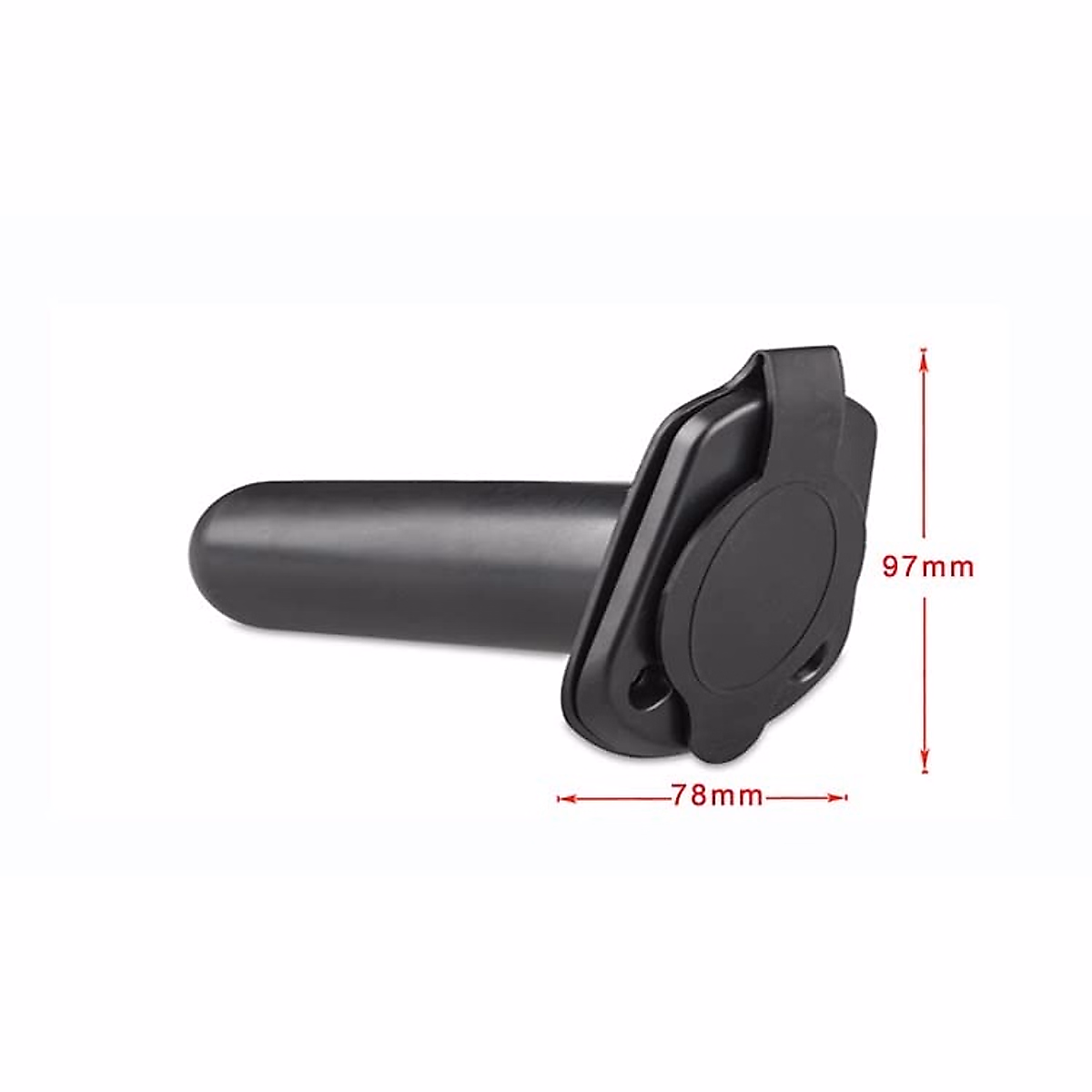 4 Pieces Nylon Fishing Tackle Accessory Tool Fishing Rod Holder Tackle with Cap Cover Gasket for Kayak Boat Canoe