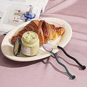 5Pcs Glass Stirring Spoons, Creative Colorful Glass Heat Resistant Mixing Rod, Stir Bar Spoon Stirring Spoon for Ice Cream, Cake, Desserts Sugar Tea