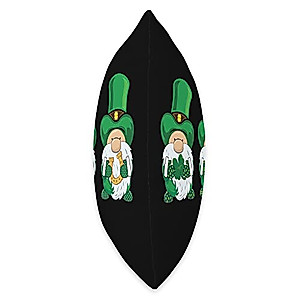 St Patricks Day Gnome Irish Clover Shamrock Gnome Leprechaun St Patricks Day Green Shenanigans Shamrock Throw Pillow, 16x16, Multicolor