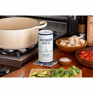 Jacobsen Salt Co. Kosher Sea Salt - Coarse, Perfect for Seasoning, Brining, Baking, and more - 12oz