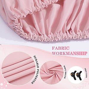 Round Backdrop Cover 7.2x7.2ft Pink Circle Photography Background for Wedding Girl Birthday Decorations