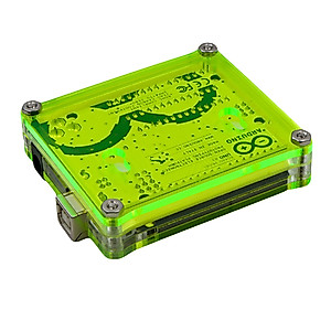 C4Labs Zebra Case Kit for The Arduino Uno R2, R3, R4, R4 WiFi (not Included) - Lazer Lime