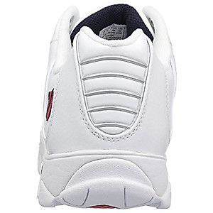 K-Swiss Men's ST329 CMF Sneaker, White/Navy/Red, 11.5 XW