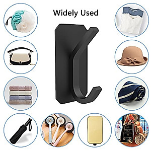 WUIVIUT Adhesive Wall Hooks Towel Hooks for Bathroom, Stick on Hooks for Hanging Towel Coat Key Hat Robe, Sticky Hooks Towel Hanger Heavy Duty…