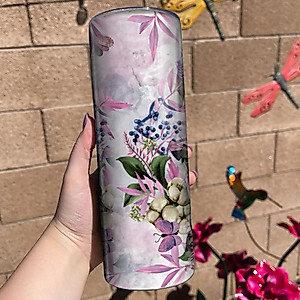 CERMELUS Faith Cross 20oz Skinny Tumbler, Stainless Steel Double Wall Insulated Cup With Lid And Straw Multi, Bible Christian Tumbler, Gifts for Women, Men, Friends