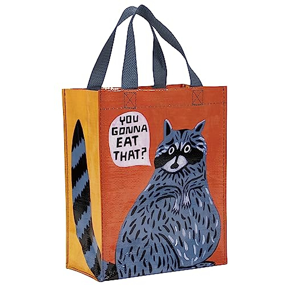 Blue Q You Gonna Eat That? Handy Tote from Reusable lunch bag, little tote, gift bag, easy-to-wipe-clean, 95% recycled material, 10" h x 8.5" w x 4.5" d