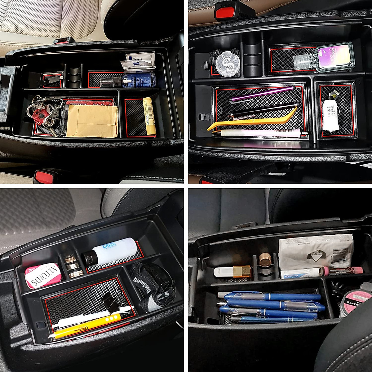 JOJOMARK Compatible with Ford Escape 2020 2021 2022 2023 2024 /Bronco Sport 2021-2023 2024 Accessories Center Console Tray Organizer, Armrest Secondary Storage Box