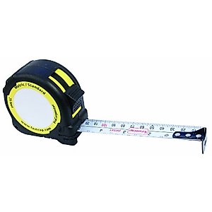 Laserjamb - PMS-25 LaserJamb ProCarpenter PMS25 Pad Metric Standard Tape Measure Black rubber case, yellow accent